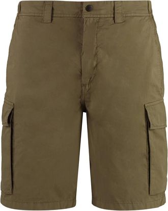 Woolrich Homme, Shorts, Vert, Taille: W35 Gabardine Cargo Shorts