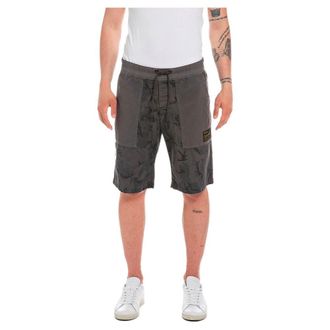 Replay Herren M9938 Shorts, 020 Dark Grey/Black, 28