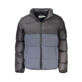 Calvin Klein Blaue Polyesterjacke - - Jackets - Herren - Blau - S