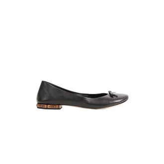 Gucci Leather and Bamboo Ballerinas