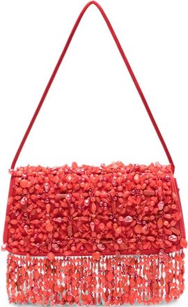 Cult Gaia Idalia Bead-embellished Fringed Shoulder Bag
