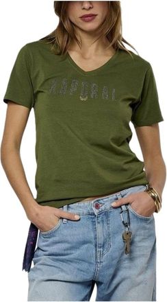 Kaporal Femme, Tops, Vert, Taille: 36 FR T-shirt r&eacute;gulier col en V
