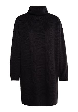 Mymo Strickkleid Damen schwarz
