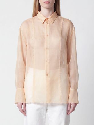 Alberta Ferretti Chemise en pure soie avec col fran&ccedil;ais et manches longues