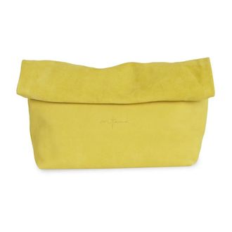 Cortana Delhi L Gro&szlig;e Wildleder Clutch - - Bags - Damen - Gelb - ONE SIZE