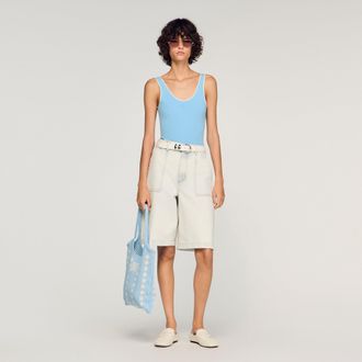 Sandro Body aus Strick