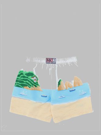 MC2 Saint Barth Printed Polyester Swim Shorts - Multicolor