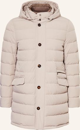 Moorer Moorer Daunenmantel Calandri Mit Herausnehmbarer Blende grau