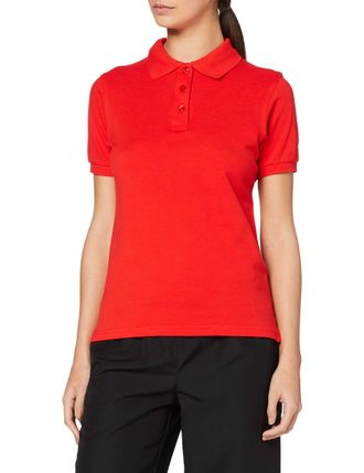 James & Nicholson Damen Classic Polo Ladies Poloshirt, Rot (Tomato), 36 (Herstellergr&ouml;&szlig;e: M)