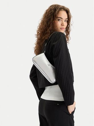 Calvin Klein Handtasche Ck Metallic Small Shoulder Bag LV04F3304G Silberfarben