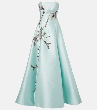 Costarellos Robe bustier Mavia &agrave; ornements
