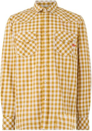 Diesel Homme, Chemises, Jaune, Taille: M Chemise Casual &agrave; Carreaux