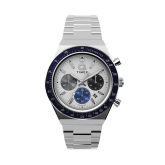 Timex Uhr Timex Q Timex Chronograph TW2Y36200 Silberfarben
