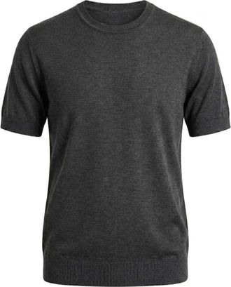 Daniele Fiesoli Homme, Tops, Noir, Taille: XL Paricollo T-shirt