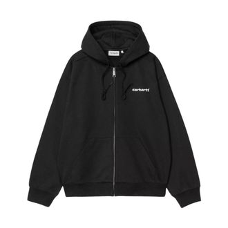 Carhartt Work in Progress Felpa 100% cotone con cappuccio e zip - - Sweatshirts & Hoodies - Herren - Schwarzk - L