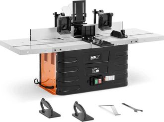 MSW Bike Accessories Tischfr&auml;se 1500 w bis 24 000 U/min umfangreiches Zubeh&ouml;r Tischfr&auml;ser Holzfr&auml;ser