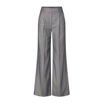 Luisa Cerano Femme, Pantalons, Gris, Taille: 38 FR Pantalon &agrave; Rayures Brillantes