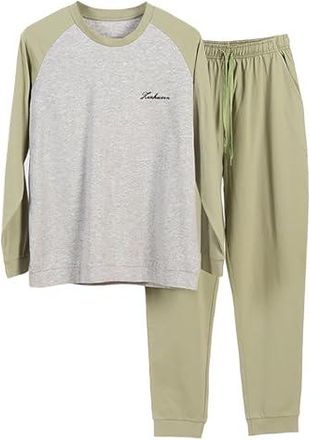 Generic Pyjama pour Homme &agrave; Manches Longues pour Le Printemps et lautomne, Blocage des Couleurs, Fin, Peut &ecirc;tre port&eacute; &agrave; lext&eacute;rieur de la Maison 2026