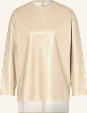 Wolford Shirt In Lederoptik Mit 3/4-Arm beige