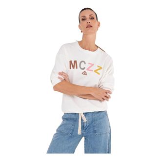 Maicazz Damen, Sweatshirts & Hoodies, Wei&szlig;, MGr&ouml;&szlig;e
