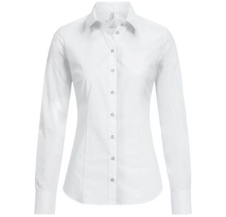 Greiff Langarmbluse Greiff Corporate Bluse BASIC Damen OEKO TEX Pflegeleicht Anthrazit 32