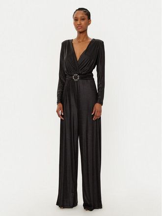 Fracomina Jumpsuit FQ24WO2003J47701 Schwarz Slim Fit