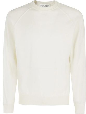 FILIPPO DE LAURENTIIS Homme, Pulls, Blanc, Taille: 2XL Maglia Girocollo Raglan