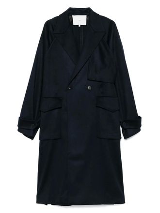 SETCHU manteau &agrave; taille ceintur&eacute;e - Bleu