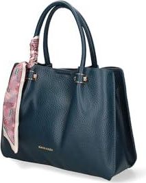 Pierre Cardin Sac &agrave; main femme Polyur&eacute;thane Polyur&eacute;thane 26x21x9 cm 23842-MS165, bleu fonc&eacute;, Taille unique