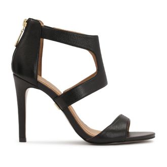Kazar Sandalen mit Rei&szlig;verschluss an einem eingebauten Absatz - - Shoes - Damen - Schwarzk - 36 EU