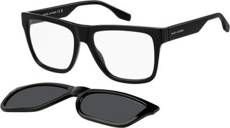Marc Jacobs Homme, Accessoires, Noir, Taille: 56 MM Optical Frame with Clip-On