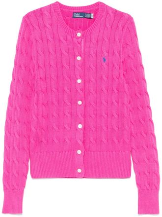 Polo Ralph Lauren cardigan &agrave; motif Polo Pony brod&eacute; - Rose