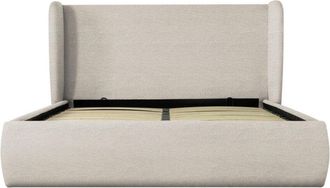 DRAWER Drawer - Lit coffre en tissu bouclette 160x200cm - Écru - cali