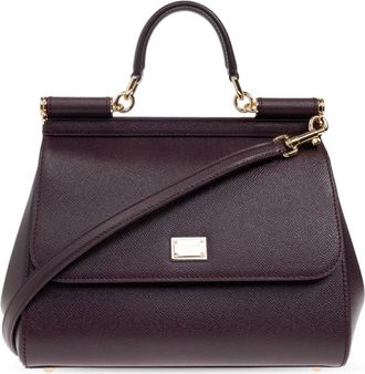 Dolce & Gabbana Femme, Sacs, Rouge, Taille: ONE Size Sicily Large Handbag