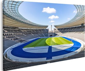 Islandburner Bild auf Leinwand Olympiastadion Berlin Innenansicht Leeres Stadion Sunny Day Bilder Wandbilder Poster