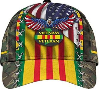Generic Homme Femme Snapback Casquette Camouflage Vétéran du Vietnam Casquette Trucker Réglable Trucker Cap Vintage Casquette De Baseball pour Adulte Golf Hip