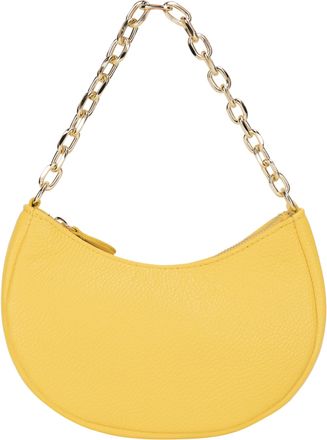 Felipa Schultertasche aus Leder Damen Dunkle Zitrone