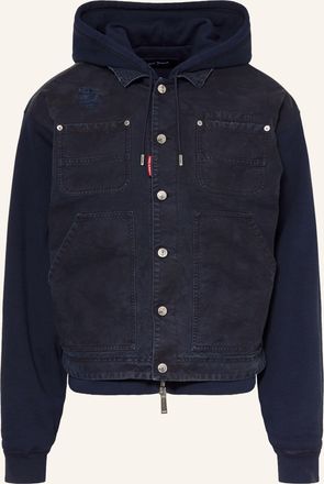 Dsquared2 Jacke Im Materialmix blau