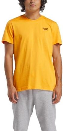 Reebok T-Shirt avec Logo Identity Small, Ambre &eacute;lectrique, L