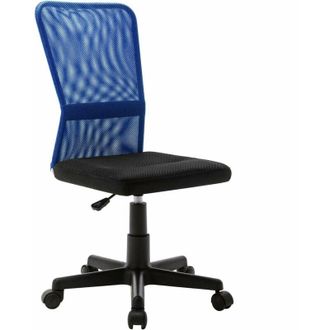 vidaXL Vidaxl - B&uuml;rostuhl Schwarz und Blau 44x52x100 cm Netzgewebe