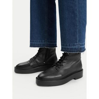 Calvin Klein Schn&uuml;rschuhe Calvin Klein Conc Welt Lace Up Boot Lth HW0HW03209 Schwarz