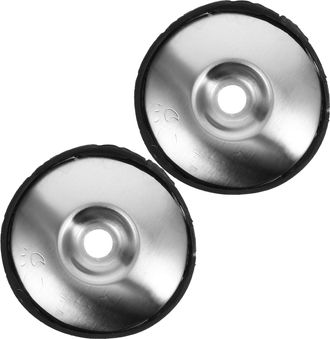 Soimiss Edelstahl Angelstuhl Fußabdeckung rutschfeste Outdoor Angelstuhl Fußschutz Langlebig und Wetterfest für Camping Angeln Gartenstuhl Zubehör