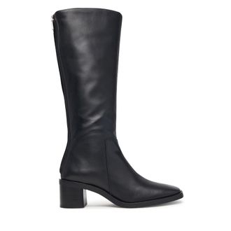 Calvin Klein Stiefel Calvin Klein Block Heel High Boot Zip Lth HW0HW03172 Schwarz