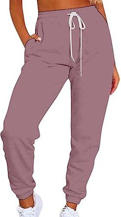 Generico Pantalon de surv&ecirc;tement ample pour femme Curvy Pantalon de jogging pour femme avec poches larges, pantalon de surv&ecirc;tement doux et confortable pantalon