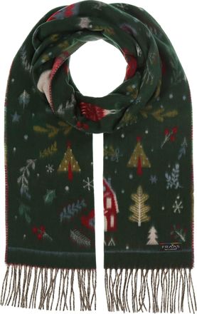 Fraas Cashmink Weihnachtsschal - warmer Schal mit Nikolaus-Motiv für Damen und Herren - 35 x 200 cm