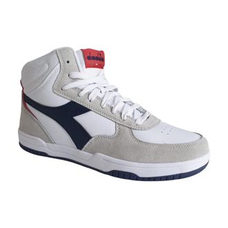 Diadora High Top Graue Leder-Canvas-Sneakers - - Shoes - Herren - Grau - 44 EU