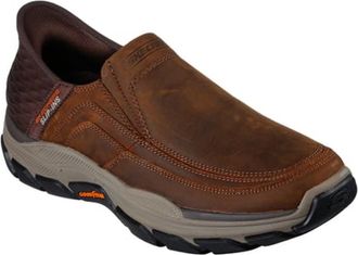 Skechers Herren EXTRA Wide FIT Hands-Free Slip-ins RESPECTED Elgin Penny Loafer, CDB (Crazy Horse Dark Brown), 43 EU X-Weit