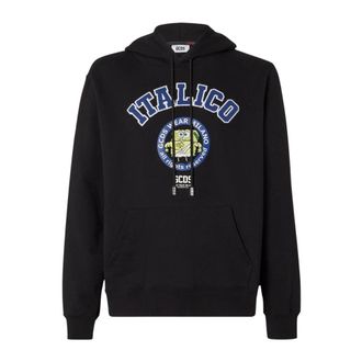 GCDS Spongebob Italico Print Hoody - - Sweatshirts & Hoodies - Herren - Schwarzk - S