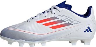 adidas F50 Club Football Boots Flexible Ground, Fußballschuhe für festen Boden, FTWR White/solar red/Lucid Blue
