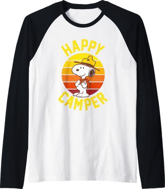 Peanuts Happy Camper Snoopy Raglan